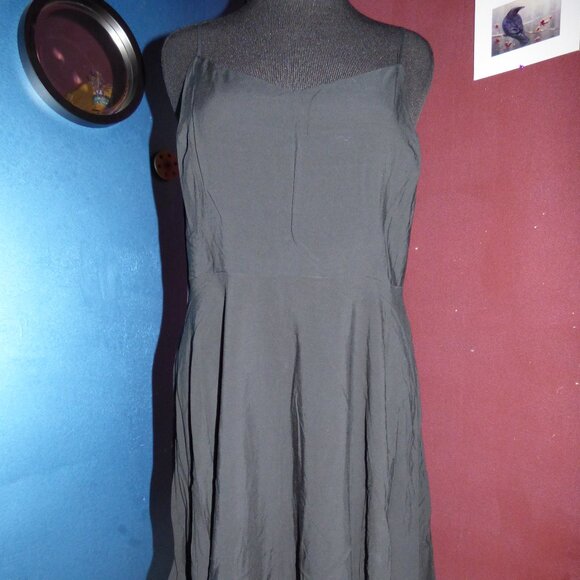 Old Navy | Dresses | Goth Boho Rockabilly Pin Up Old Navy Black Skater ...